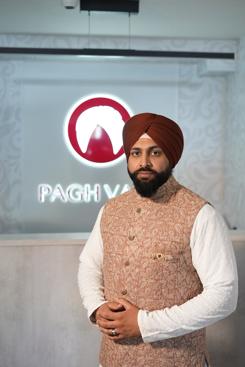 Waistcoat Brown Embroided – Pagh Vala