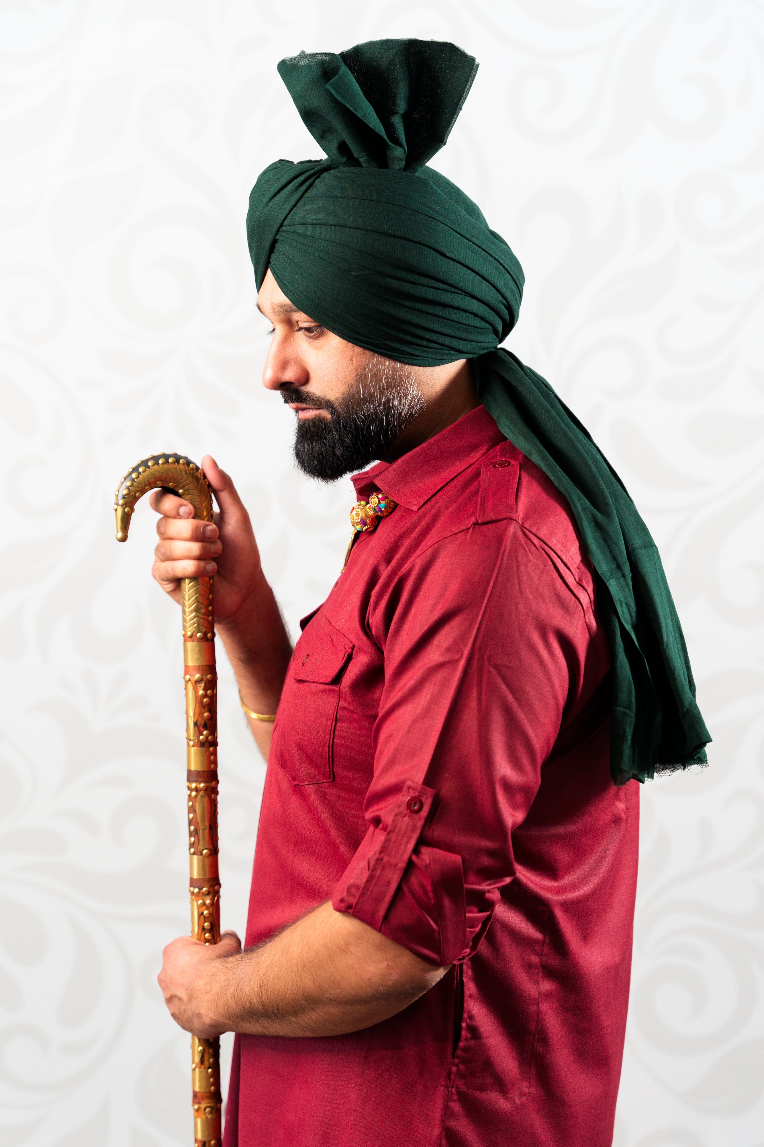 Punjabi Kurta Pyjama - Maroon – Pagh Vala